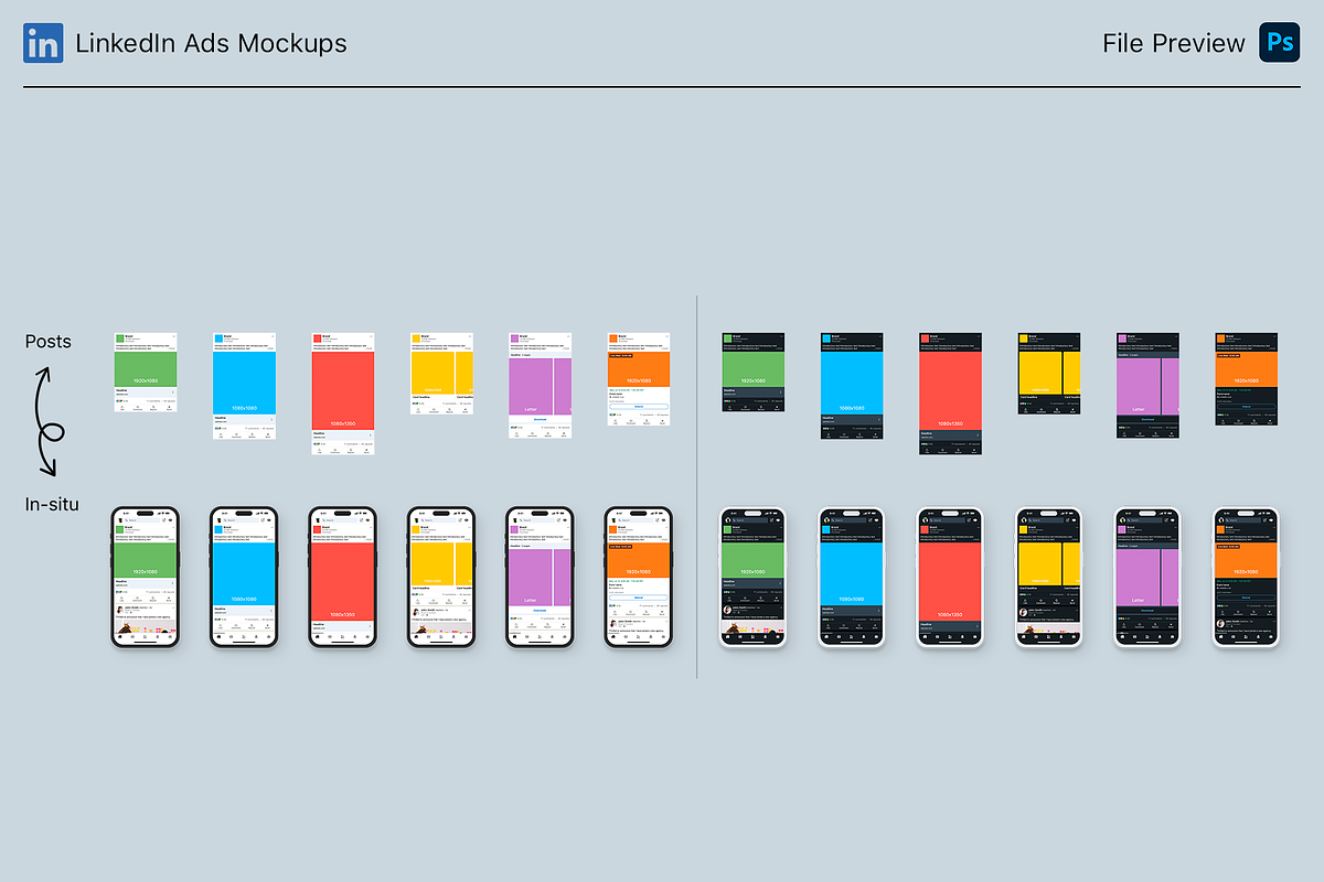 LinkedIn Ads Mockups