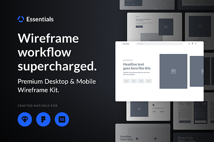 Ultimate Wireframe UI Kit | Wireframe Templates ~ Creative Market