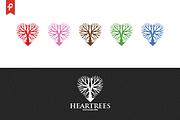 Heart Trees Logo, a Branding & Logo Template by ft.studio