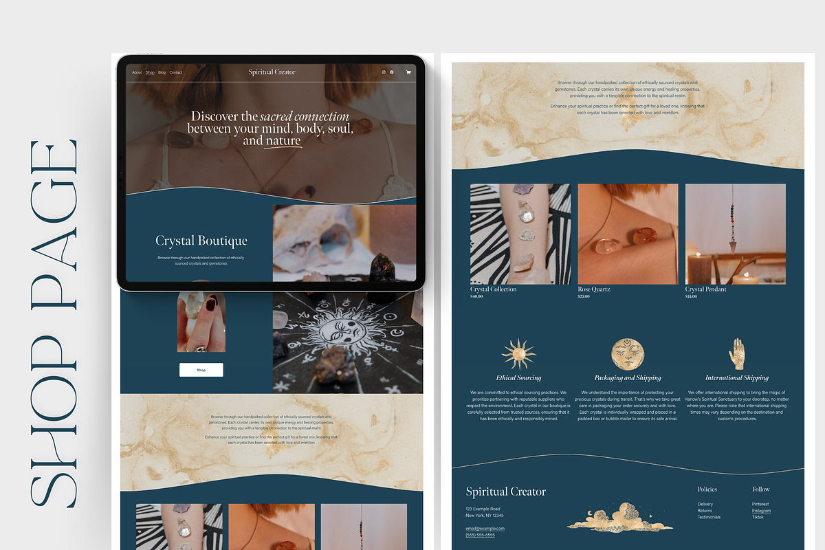 Spiritual Website Mystic Template, a Squarespace Template by Story Native