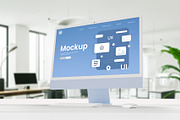 iMac UI design layout mockup, a Mac Mockup by RSplaneta