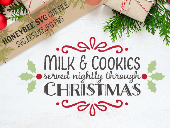 Milk and Cookies Christmas, an Illustration by JBArt Clipart