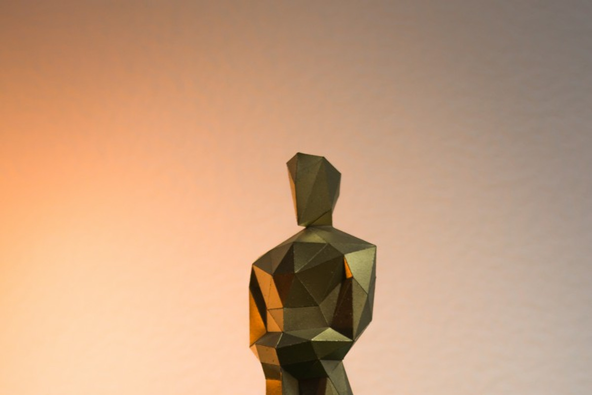 DIY Oscar 3D model template, a Graphic by PolyFish