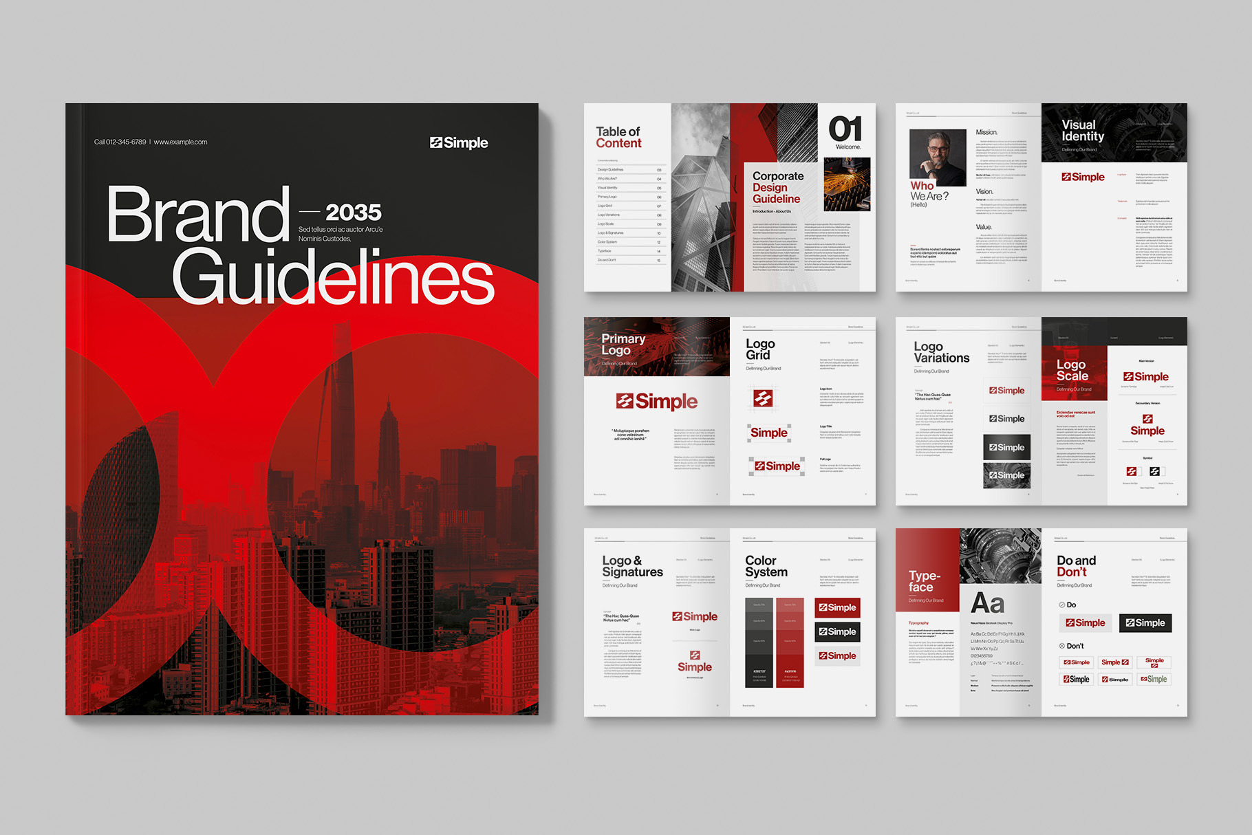 Brand Guidelines Brochure Template, a Brochure Template by BrandPacks ...