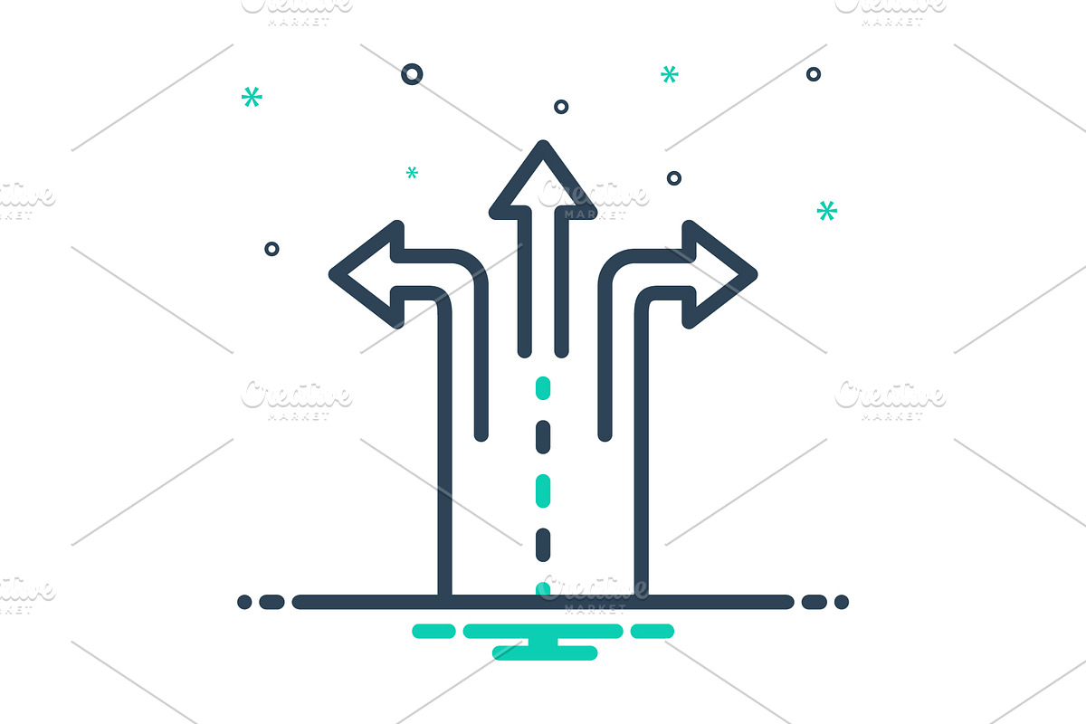 Split divided icon, an Icon by Creative priyanka | Creative Market