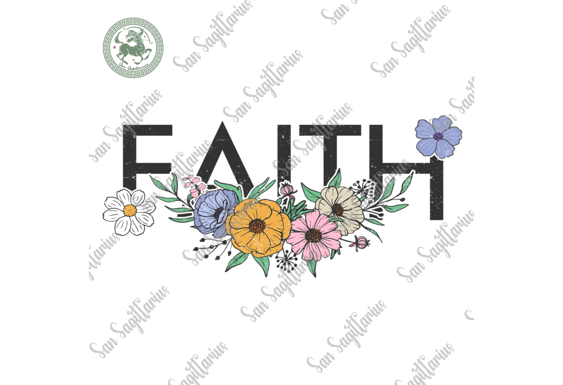 Faith in God Flower Best Gift Ideas, a Graphic by San Sagittarus Design ...