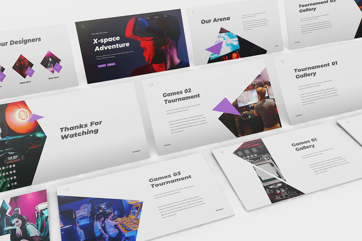 Gaming Powerpoint Template, a Presentation Template by Formatika Studio