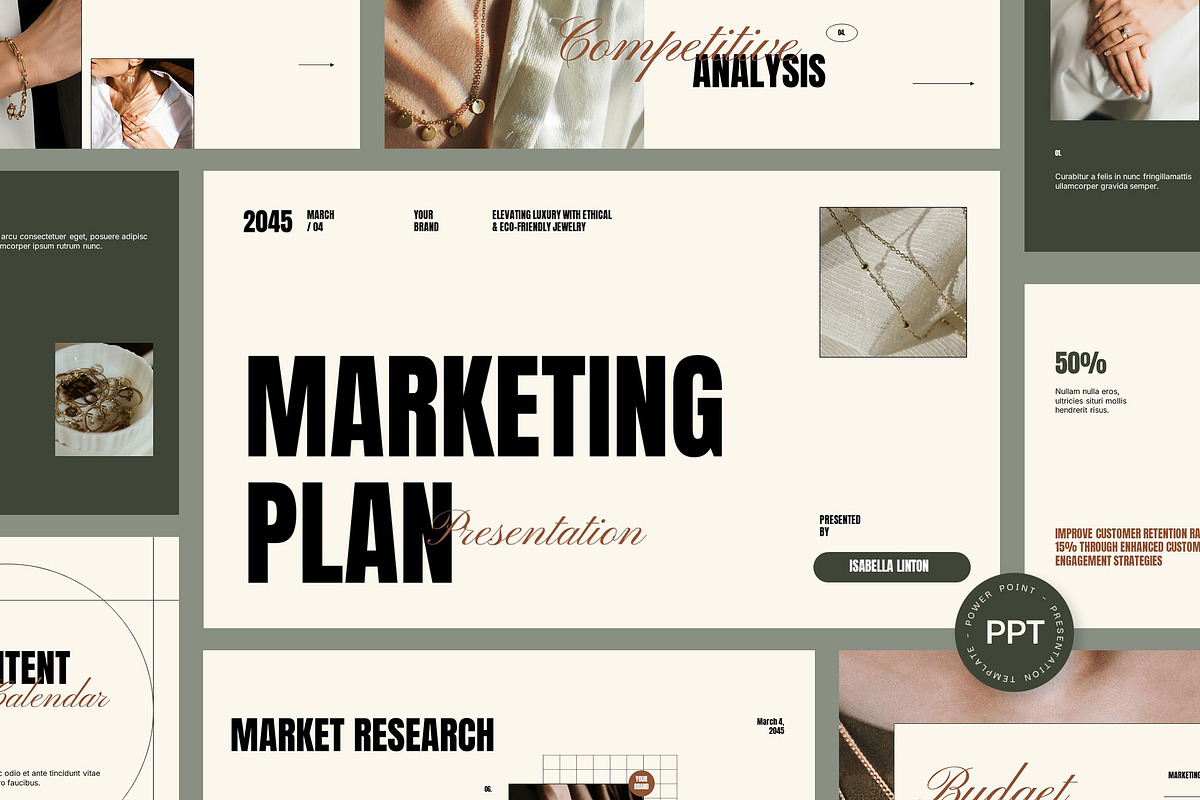 Marketing Strategy Plan Powerpoint, a Presentation Template by fakhroo