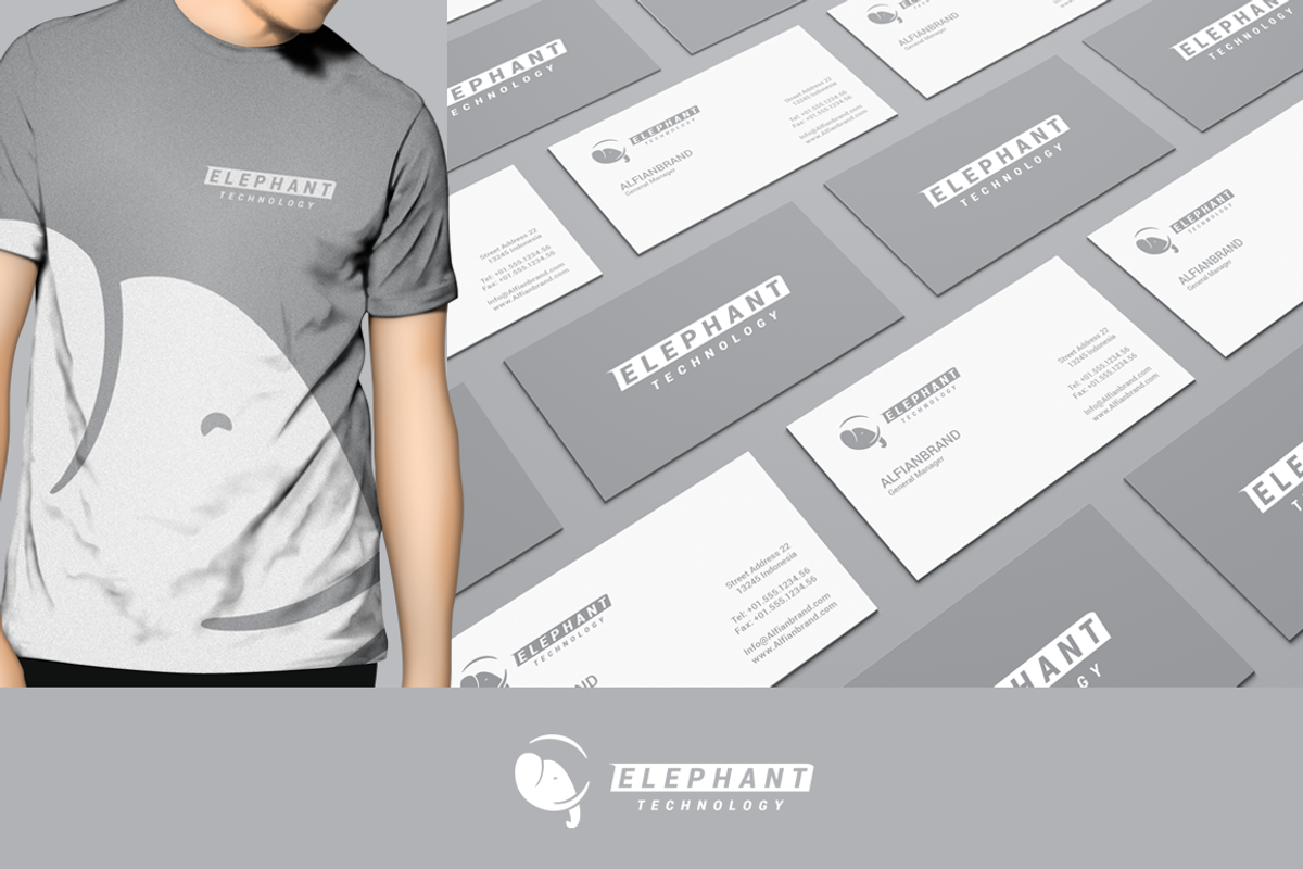 Elephant Tech Logo, a Branding & Logo Template by AlfianBrand