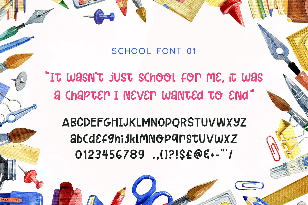 Back to School Font Bundle, a Handwritten Font by Salt & Pepper Designs