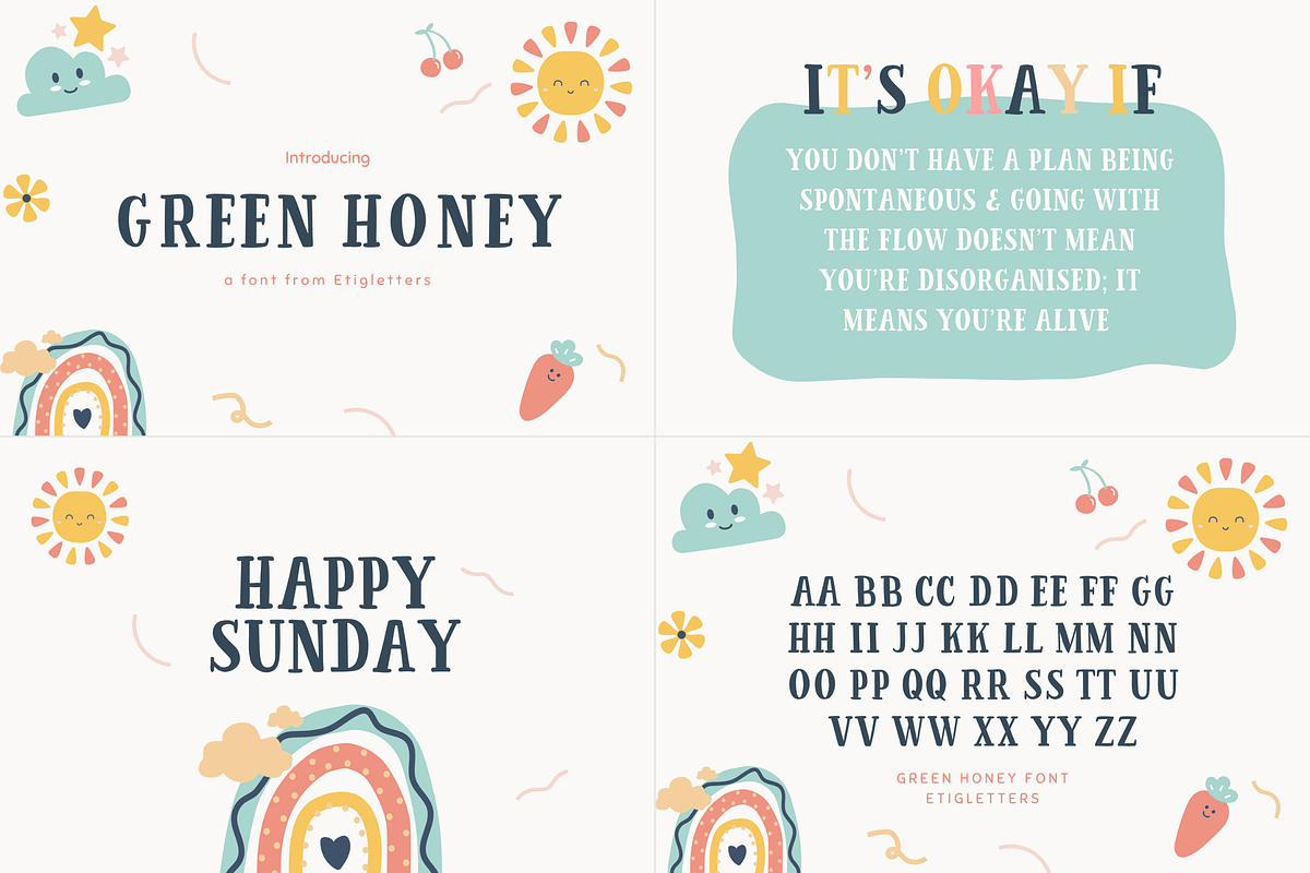 Playful Font Bundle SALE, a Handwritten Font by etigletters | Creative ...