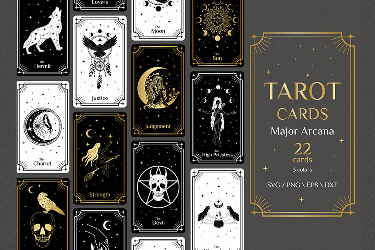Major Arcana Deck, Tarot Cards., an Animal Illustration by DigitalART ...