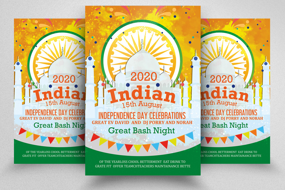 Indian Independence Day Flyer/Poster, a Flyer Template by Psd Templates