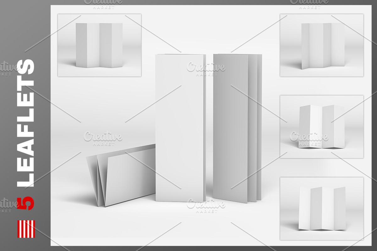 Leaflet 3D rendering, an Object Graphic by 3D Graphics Shop