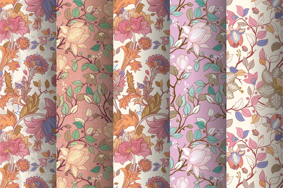 5 BEST Pink Patterns PART II, a Pattern Graphic by Sunny_Lion