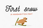 First snow | Handwritten font, a Script Font by JuliaVolkova