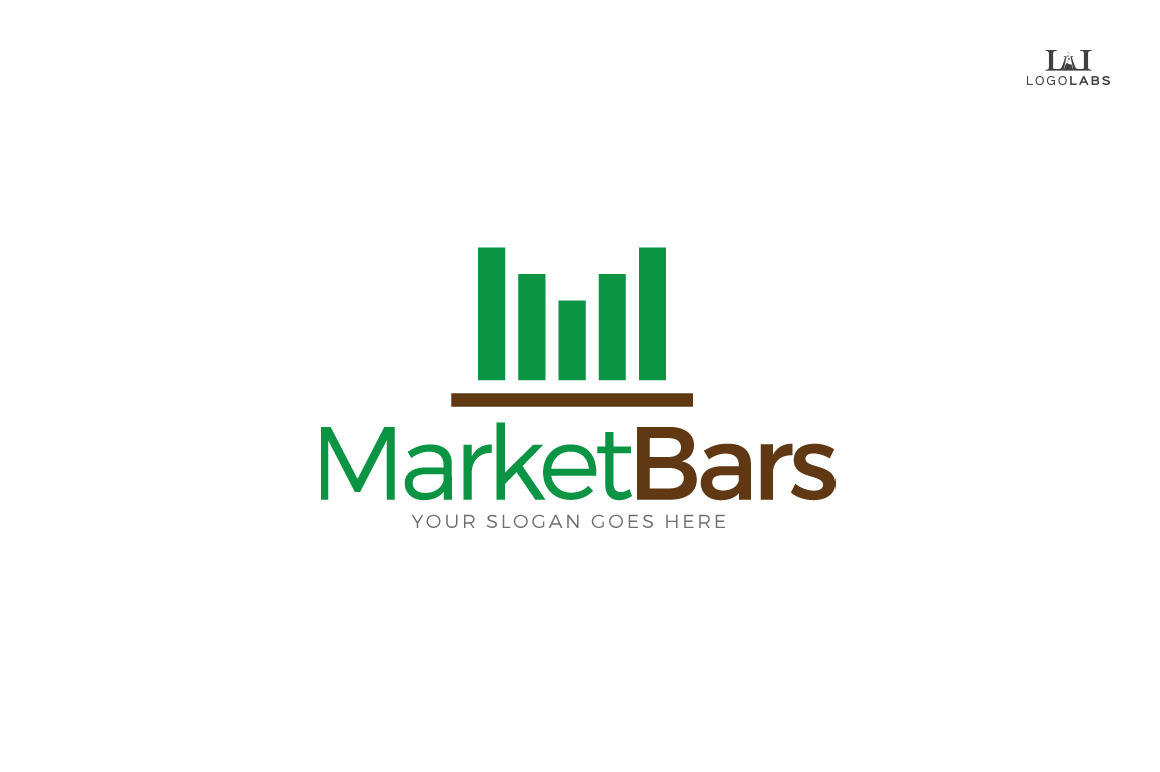 Market Bars Logo, a Branding & Logo Template by LogoLabs