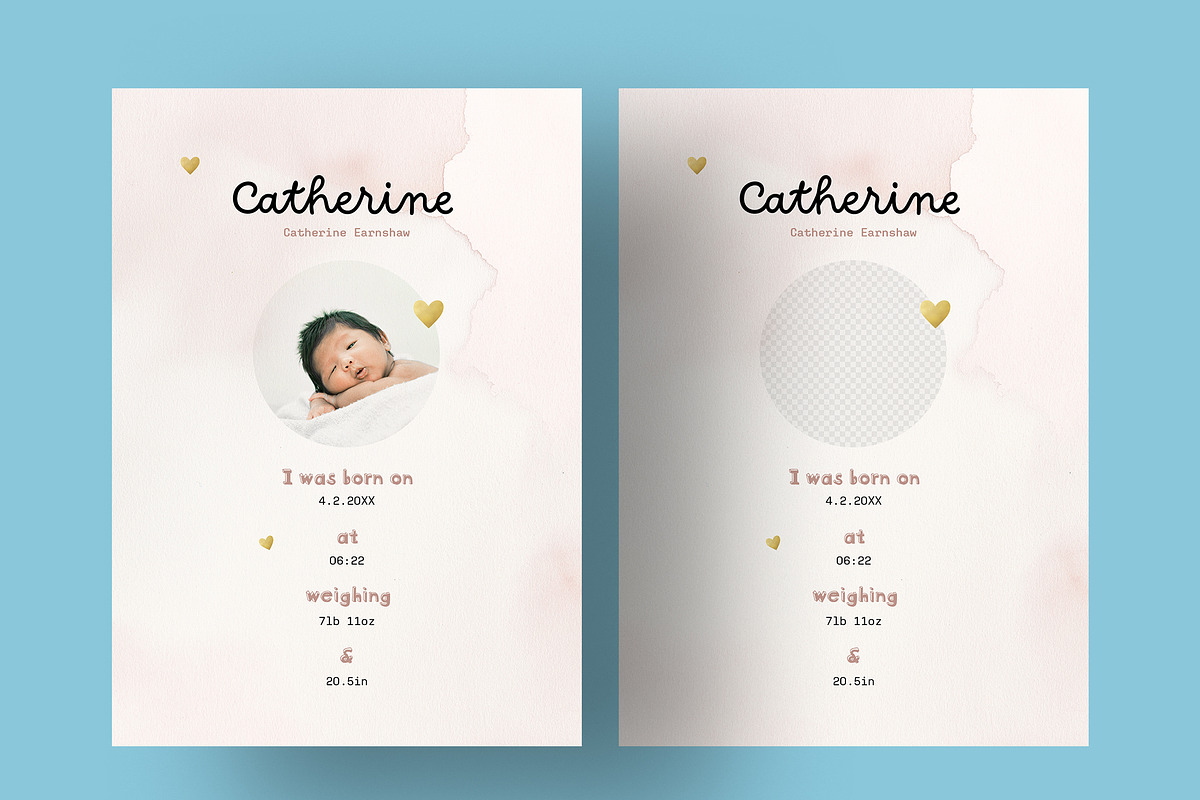 Baby Birth Announcement Layout