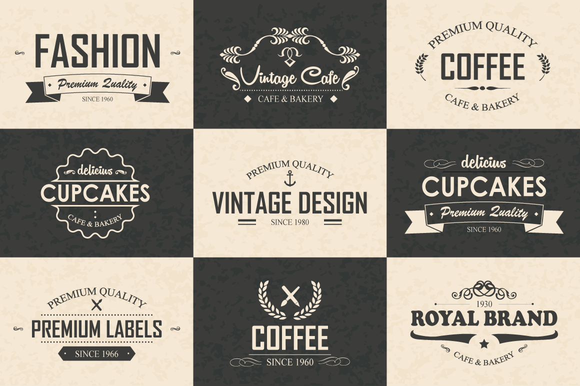 9 Logos, Badges & Labels | Branding & Logo Templates ~ Creative Market