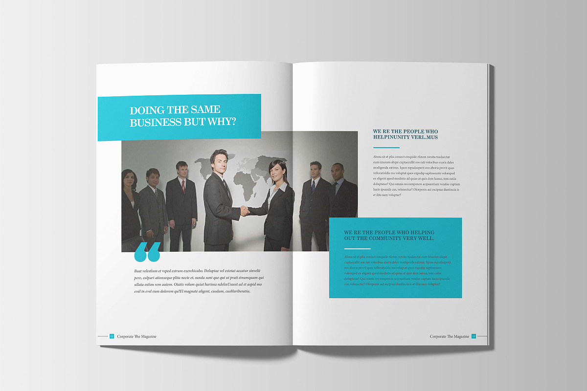 Corporate Business Magazine Template, a Magazine Template by Layout Design