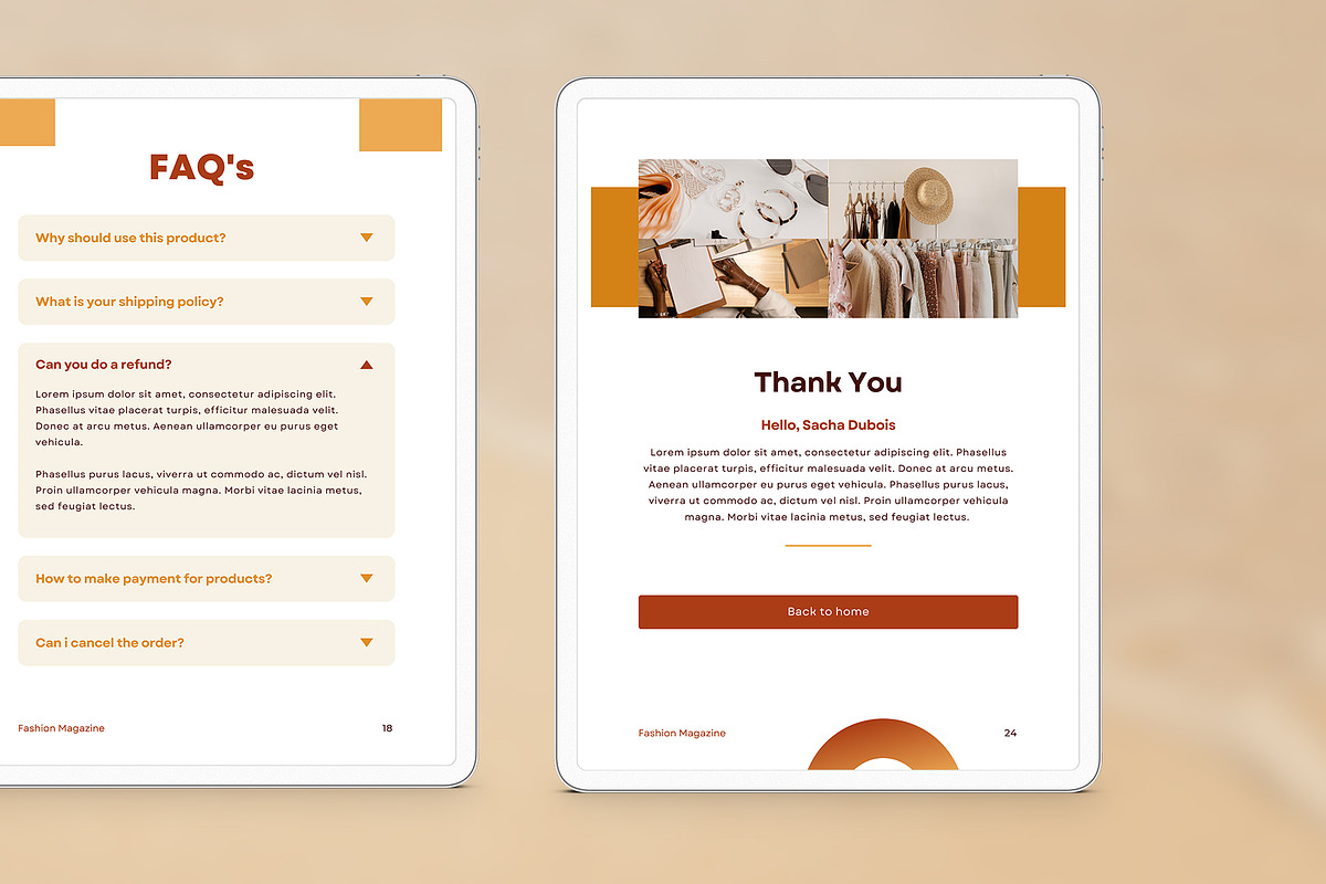 Fauget Fashion Magazine Template