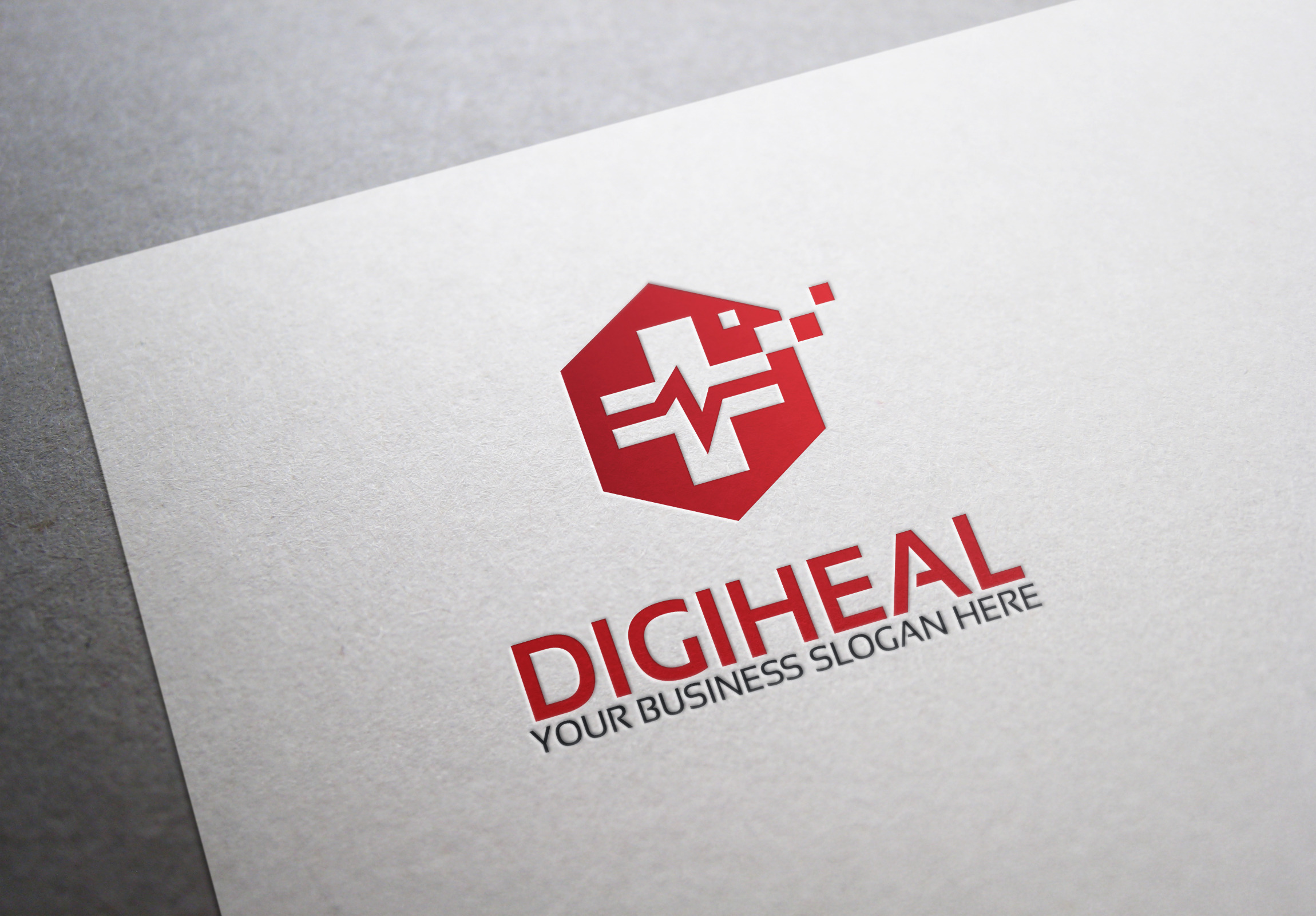 Digiheal Logo, a Branding & Logo Template by Fitra Noor