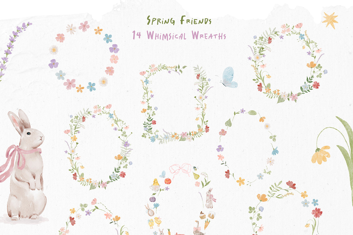 Spring Friends- Whimsical Bundle