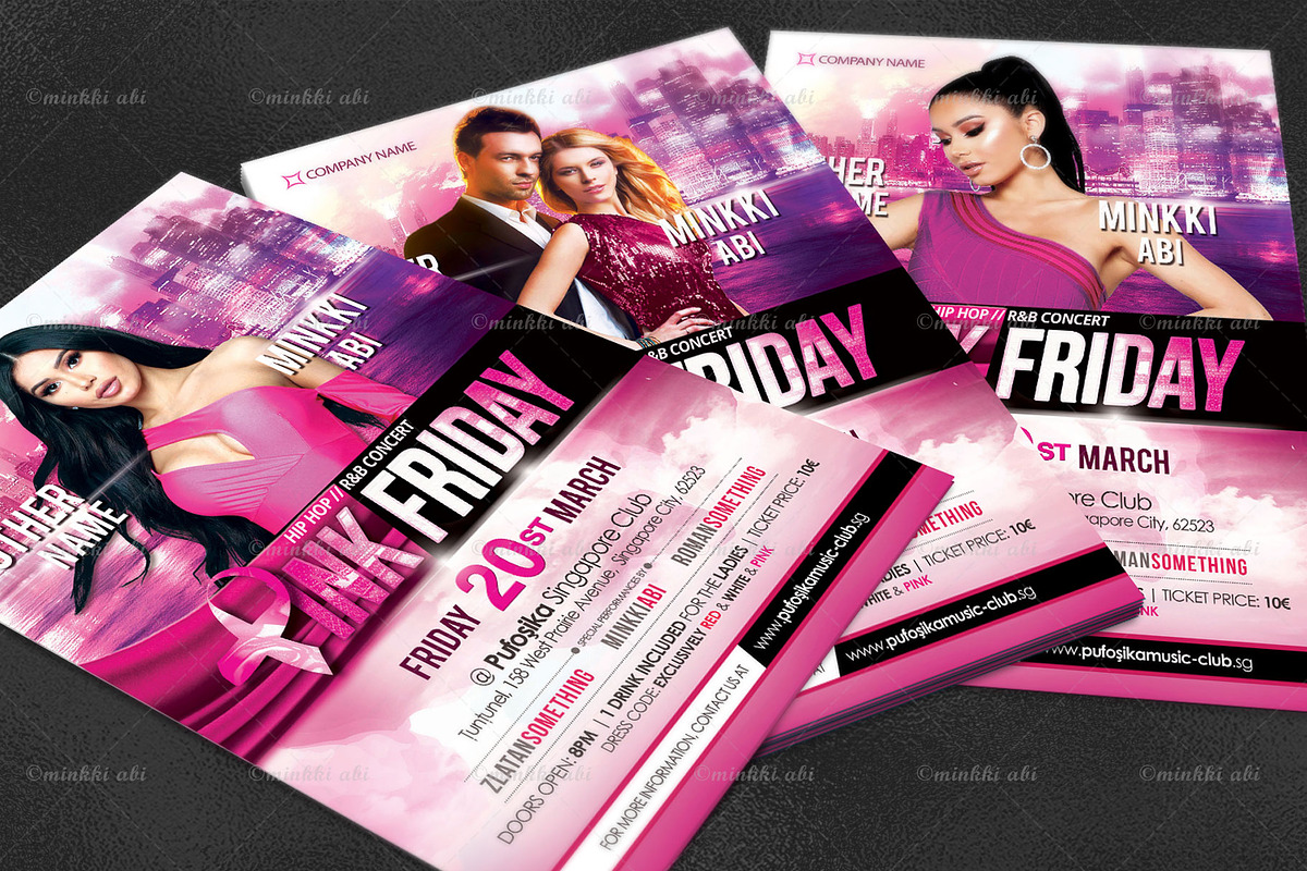 Pink Friday Flyer | Poster, a Flyer Template by Minkki Shop