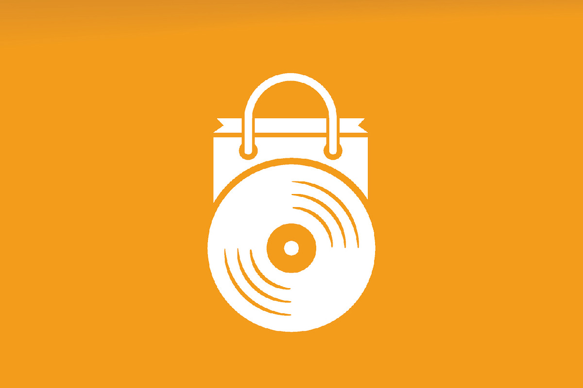 Vector vinyl and shop logo, a Branding & Logo Template by GraphiShop