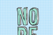 Nope word isolated on background, an Illustration by rawpixel