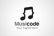 Music Code Logo Design / icon, a Branding & Logo Template by gunaonedesign
