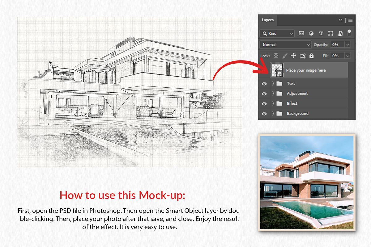 Pencil Sketch Drawing Photo Effect
