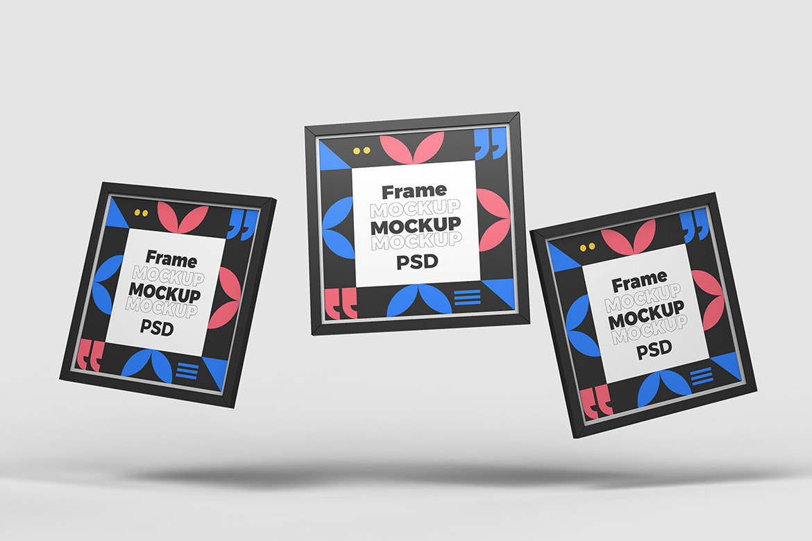 Square Frame Mockup Template, a Print Template by PrexTheme