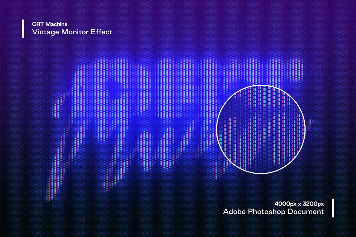 CRT Machine - Vintage Monitor Effect, a Texture Graphic by Studio 2am