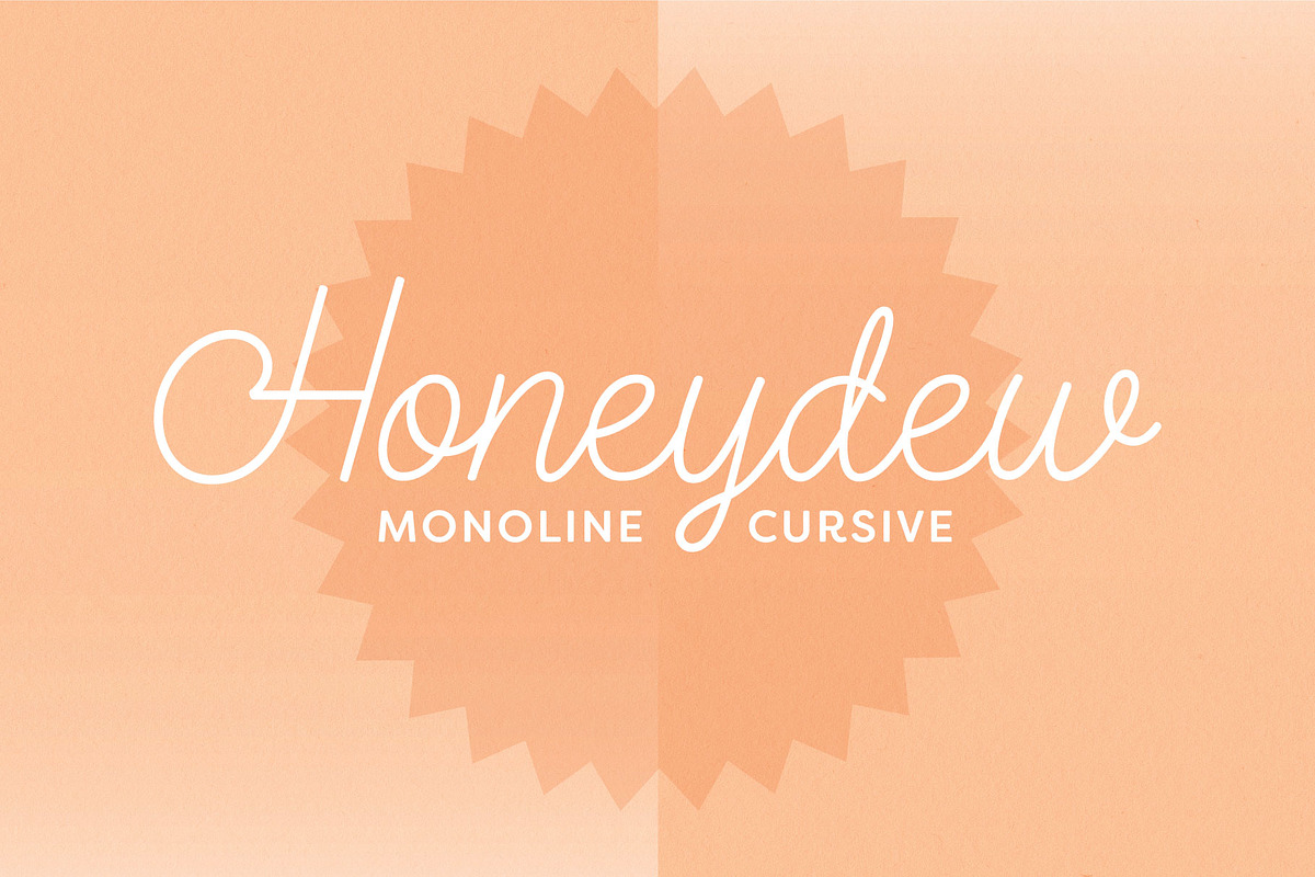 Honeydew Script Calligraphy Font, a Script Font by Molly Suber Thorpe