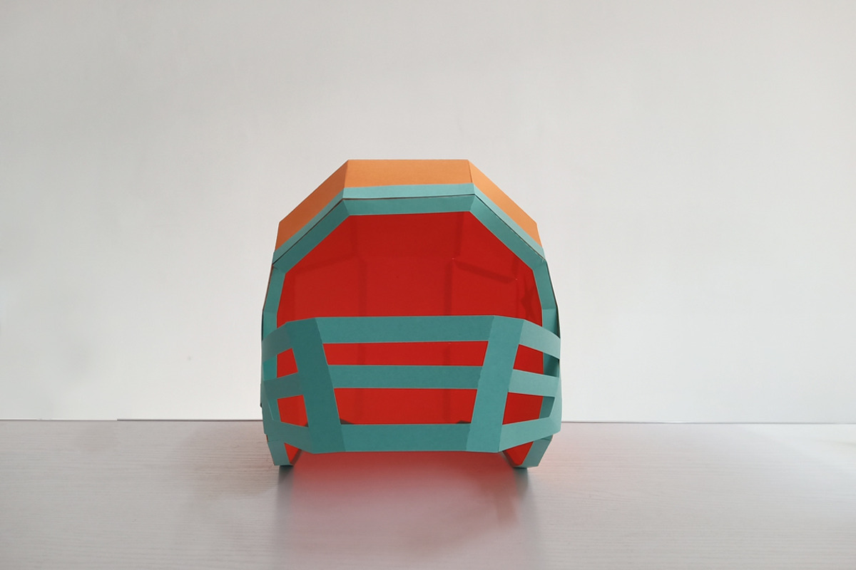 DIY Football Helmet - 3d papercraft, a Templates & Theme by PAPER amaze