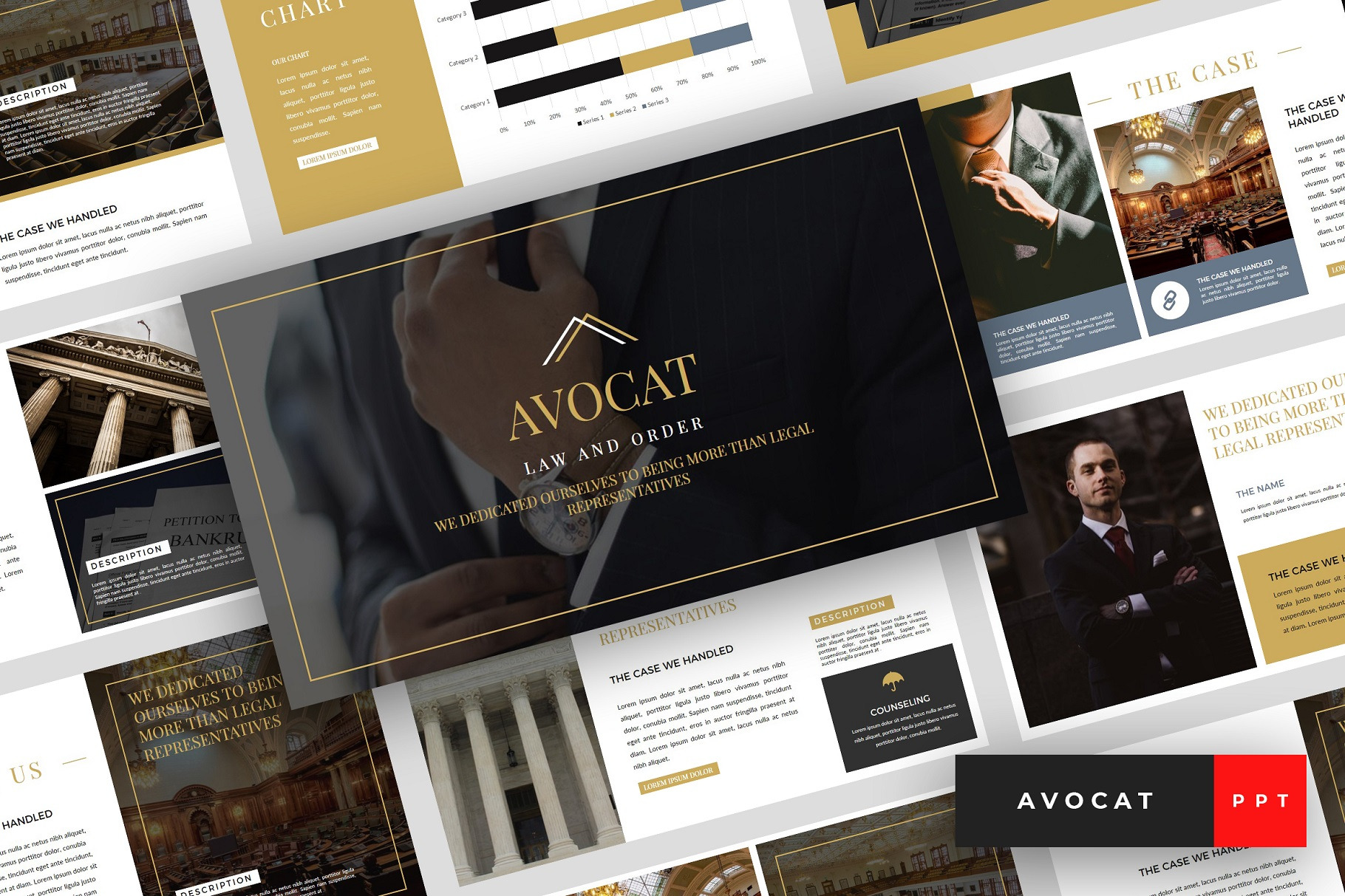 Avocat - Lawyer PowerPoint, a Presentation Template by StringLabs