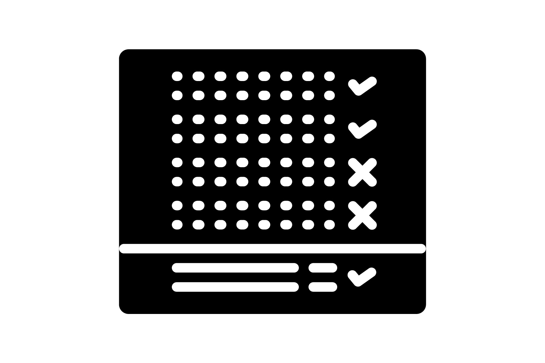 Marks check mark solid icon, a Solid Icon by Creative priyanka