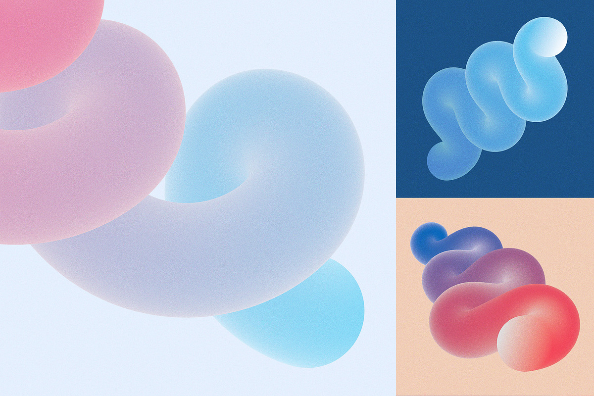 Blender: Gradient Blends Collection, an Object Graphic by pixelbuddha.net