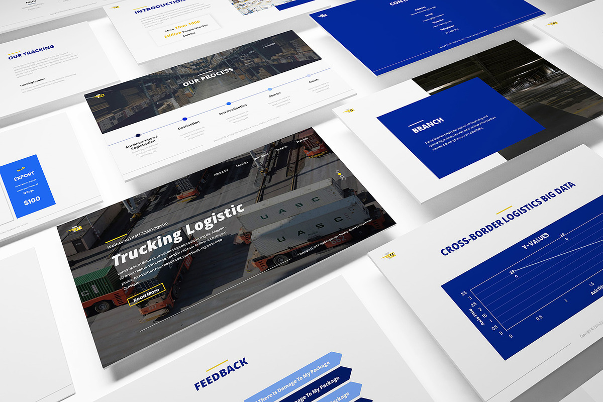 Tracking Logistic Powerpoint, a Presentation Template by Formatika ...