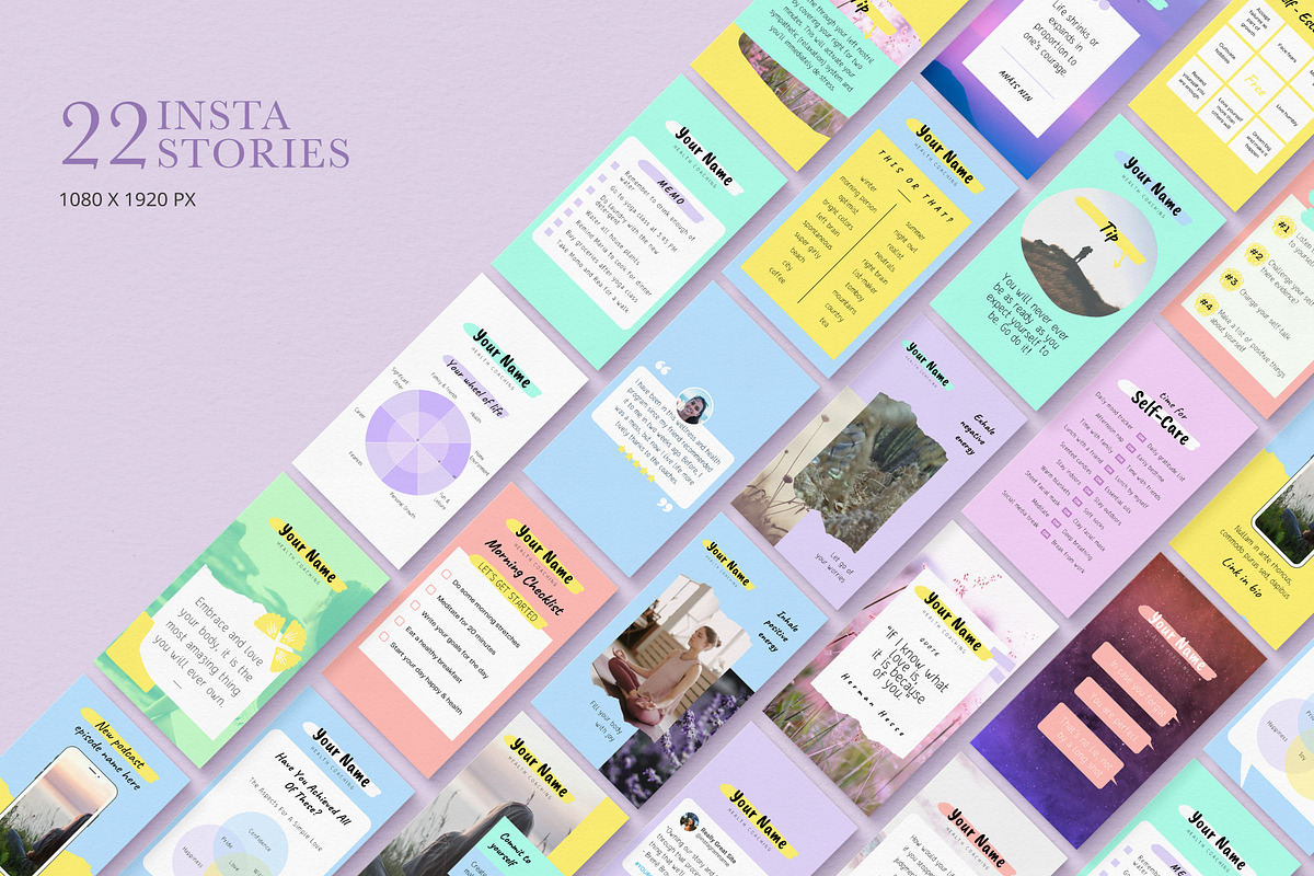 Life Coach Canva Templates Bundle, a Social Media Template by Sakura ...