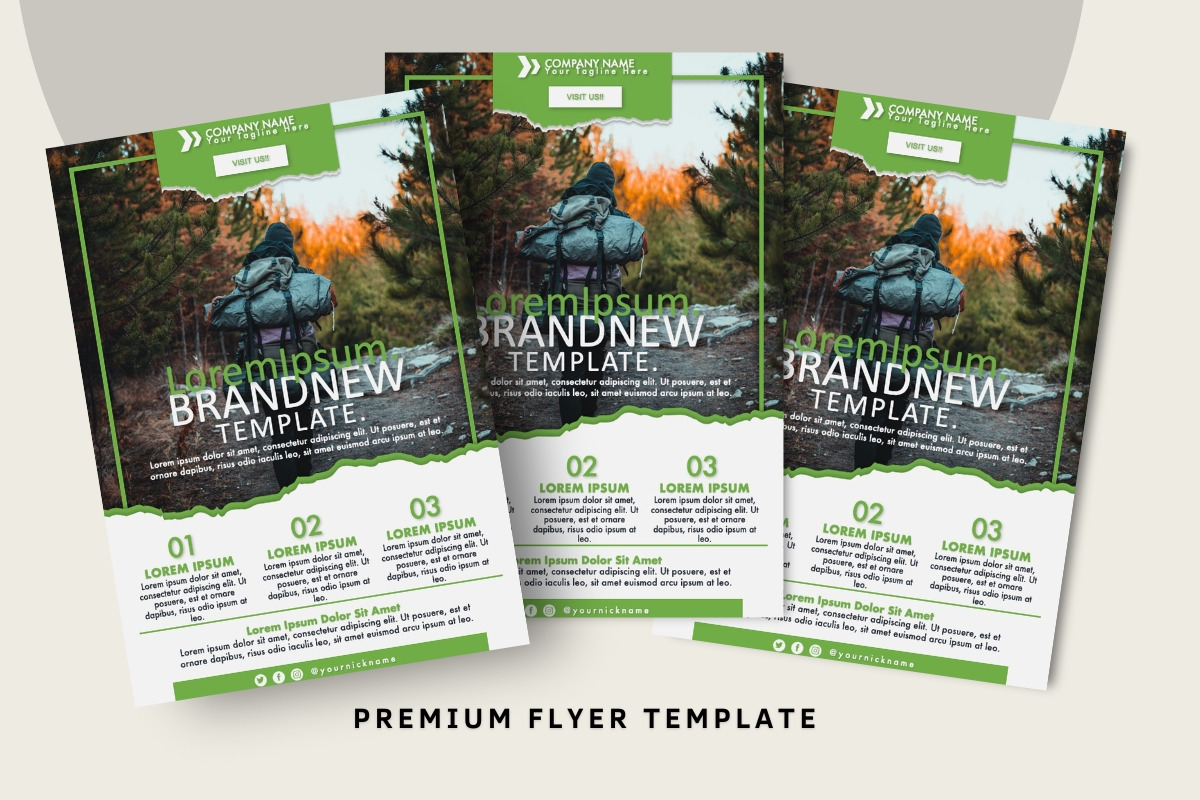 Brand New Flyer Template Design, a Flyer Template by ResumeFabs