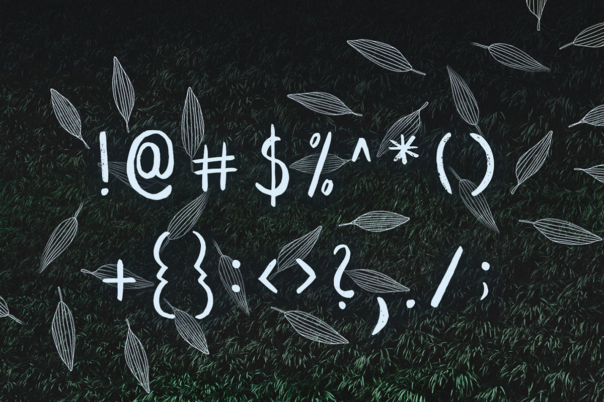 Leafy Brush Font, a Script Font by Wild Ones