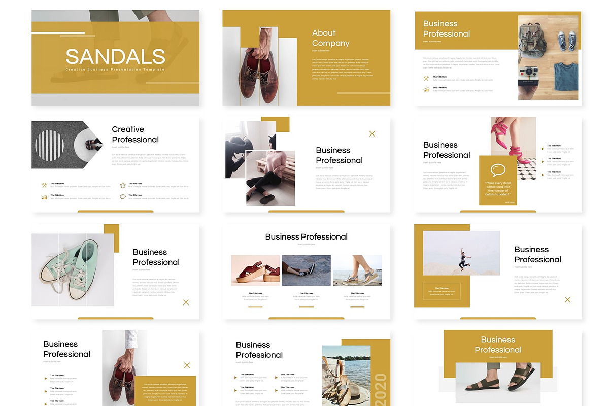 Sandals - Powerpoint Template, a Presentation Template by AQR Studio