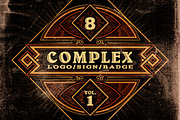 Complex Logos/Signs/Badges v.1, a Branding & Logo Template by Cruzine