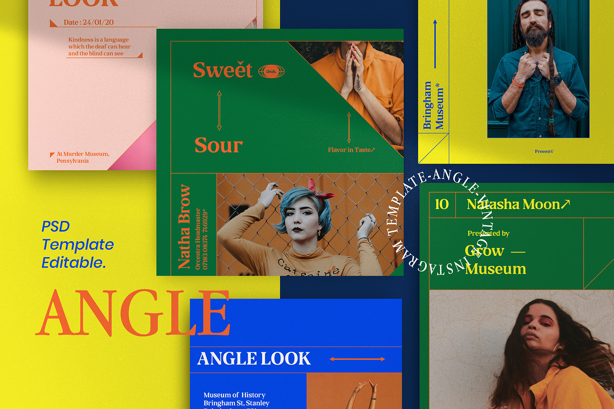 Angle - Post & Story Instagram, a Social Media Template by Dirtytemp Studio