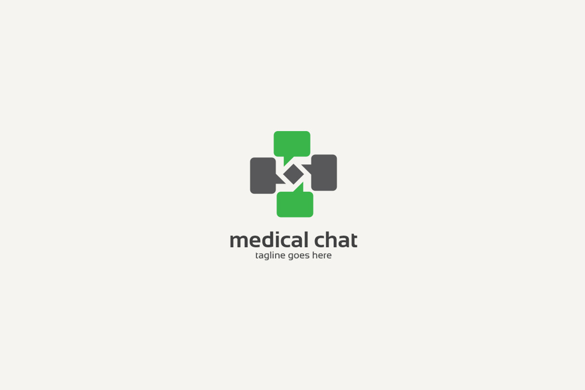 Medical Chat Logo, a Branding & Logo Template by CAIRON CREATIVESTUDIO