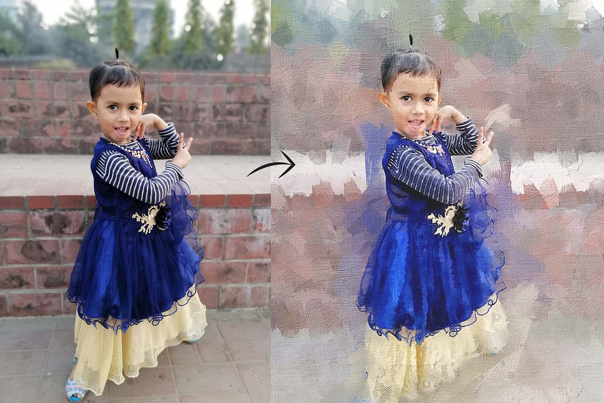 Easy Acrylic Paints Photoshop Actions