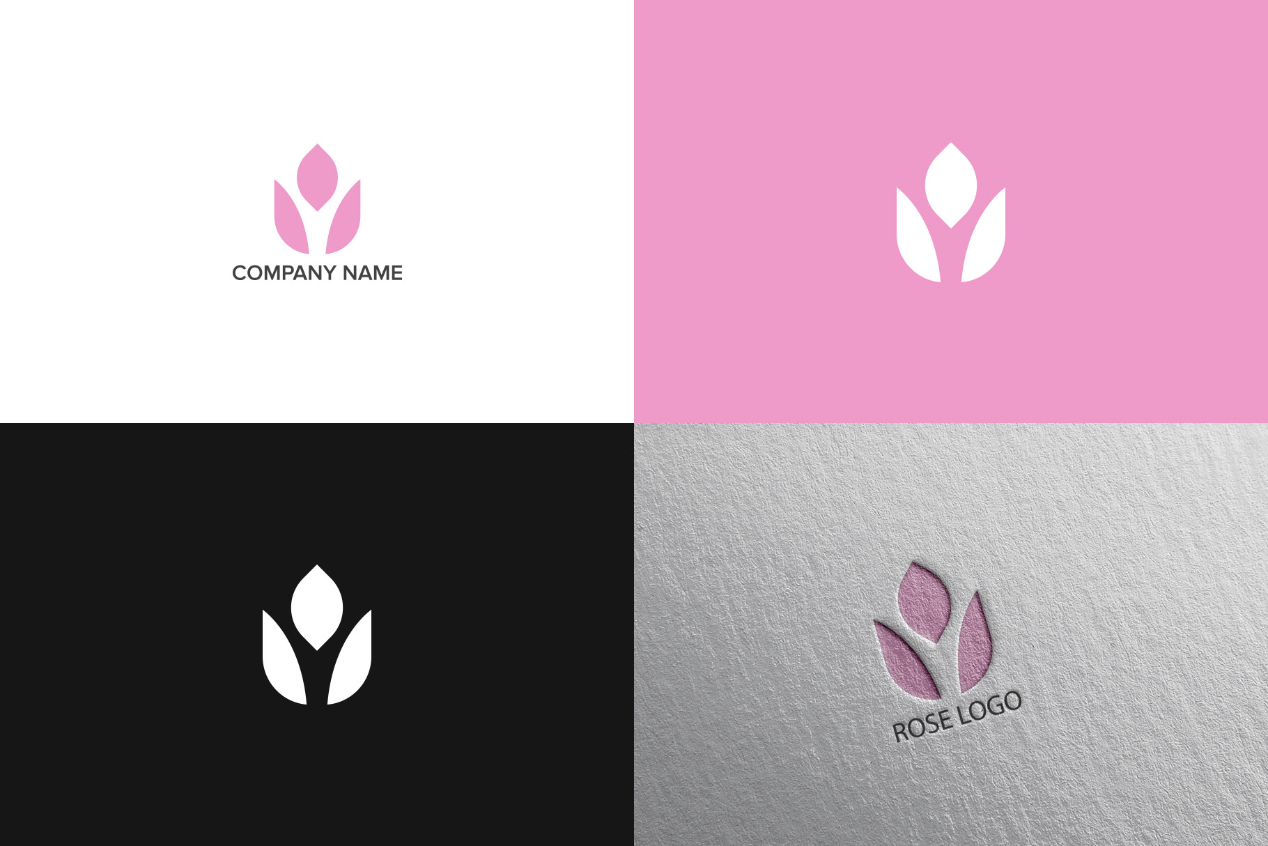 Flower logo design, a Branding & Logo Template by GranzCreative