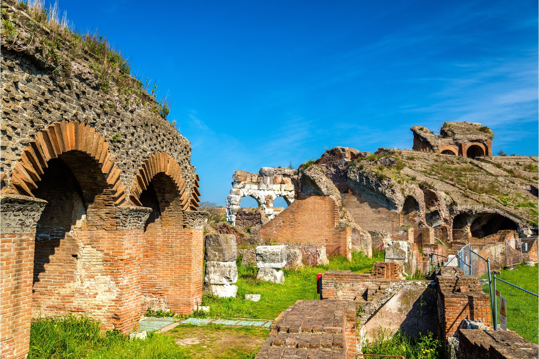 The amphitheater of capua the second biggest roman amphitheater ...